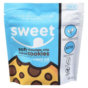 Sweet Nutrition Chocolate Chip Cookies 68 g - Voilà Online Groceries ...