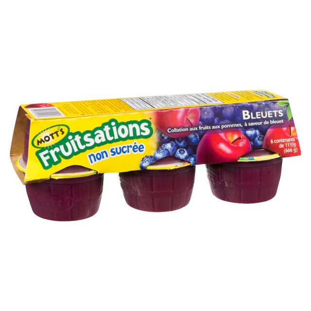 Mott's Fruitsations Apple Fruit Snack Unsweetened Blueberry 6 x 111 g ...