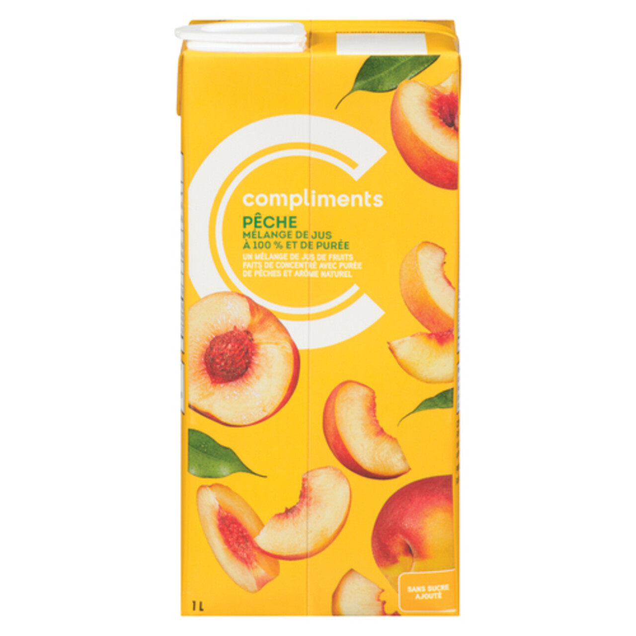 Compliments Juice & Puree Peach 1 L - Voilà Online Groceries & Offers