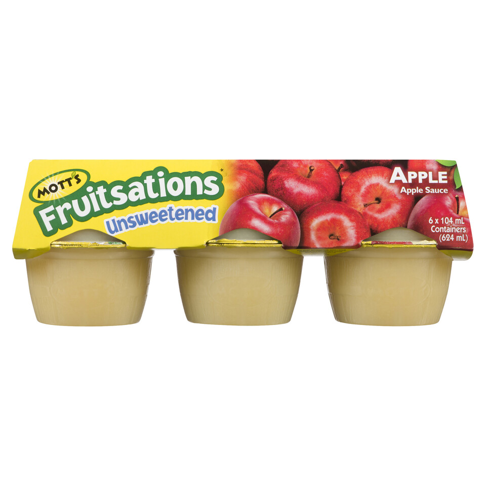 Mott's Gluten-Free Fruitsations Apple Sauce Unsweetened 6 x 104 ml ...