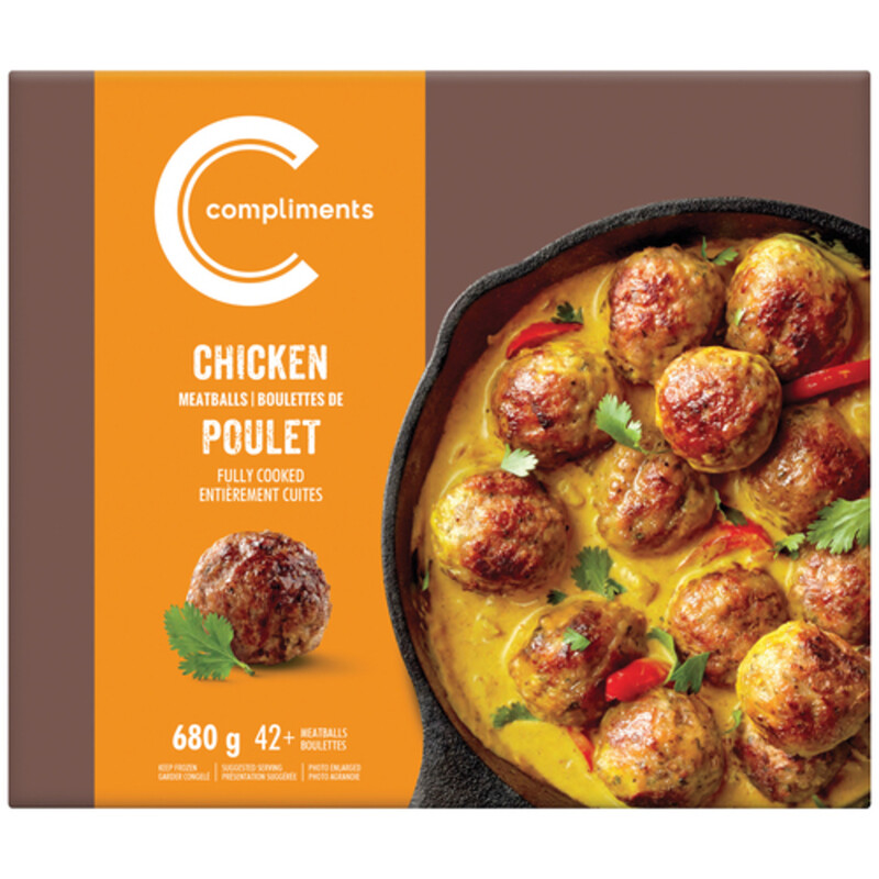 Compliments Frozen Chicken Meatballs 680 g - Voilà Online Groceries ...