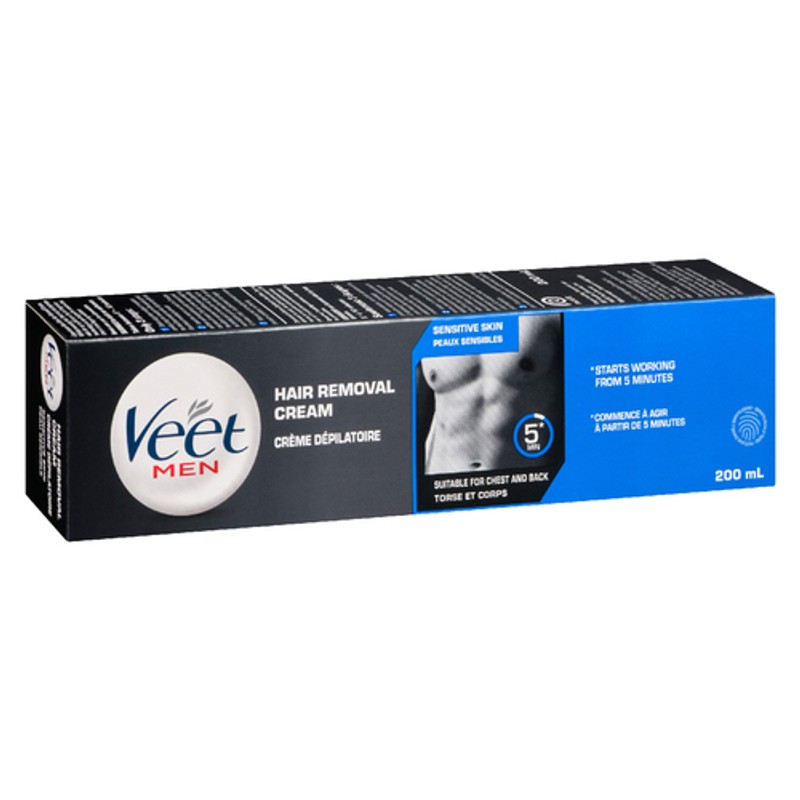Veet Sensitive Skin Men Chest & Body 200 ml - Voilà Online Groceries ...