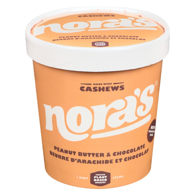 Nora's Dessert Peanut Butter & Chocolate Cashew 473 ml (frozen) - Voilà ...