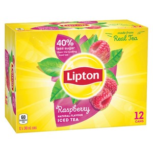 Lipton Iced Tea Raspberry 12 x 340 ml (cans) - Voilà Online Groceries ...