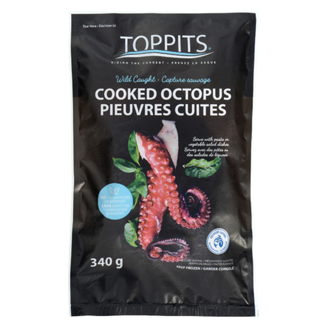 Toppits Frozen Cooked Octopus Tentacle 340 g - Voilà Online Groceries ...