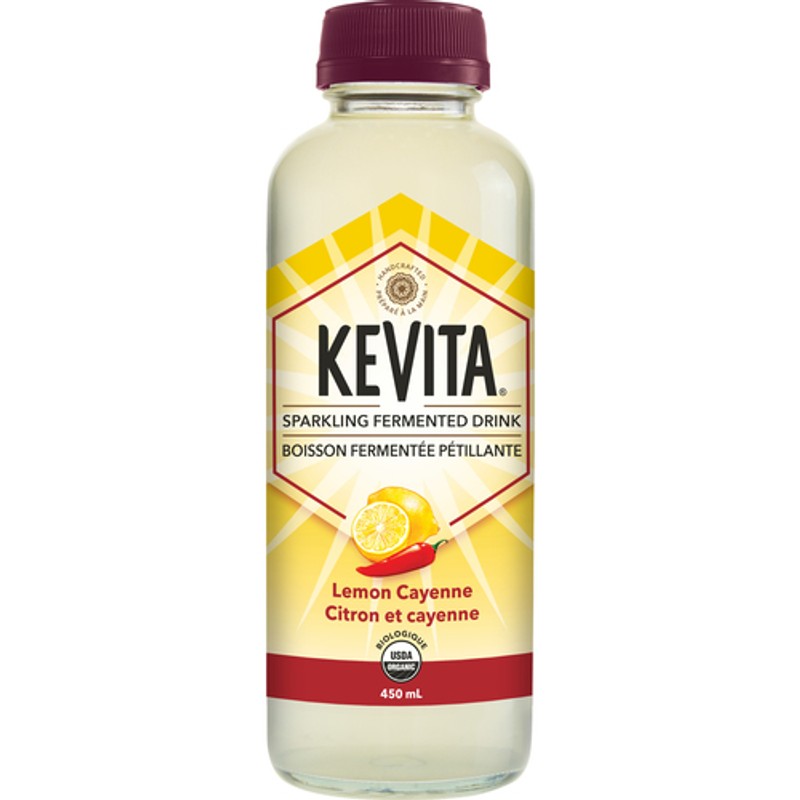 KeVita Sparkling Fermented Drink Lemon Cayenne 450 ml (bottle) - Voilà ...