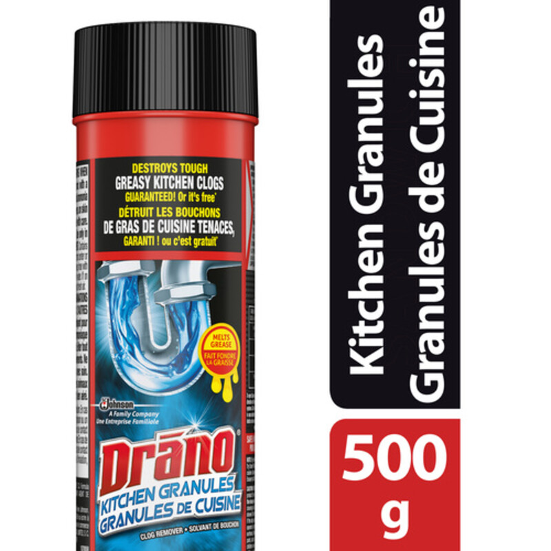 Drano Kitchen Granules Clog Remover 500 g - Voilà Online Groceries & Offers