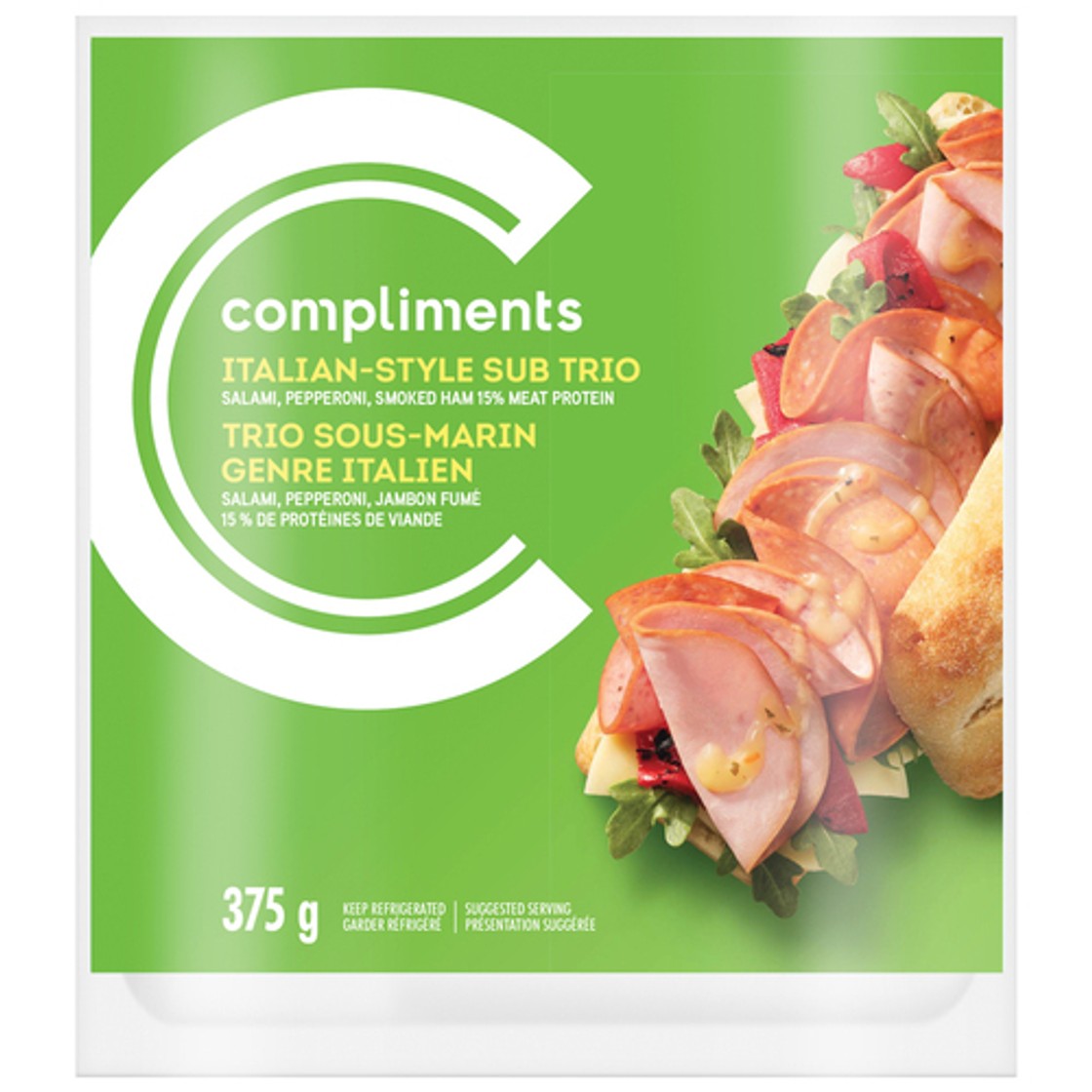 Compliments Submarine Variety Pack Italian Style 375 g - Voilà Online ...
