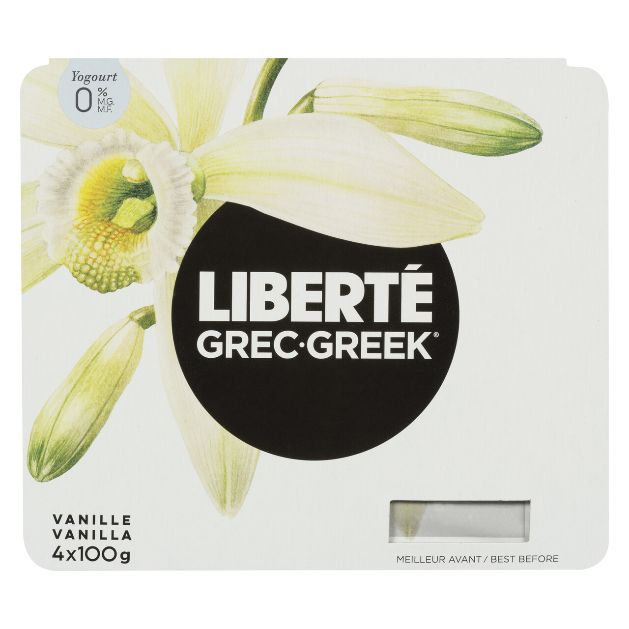 Liberté Greek 0% Yogurt High Protein Vanilla 4 x 100 g - Voilà Online ...