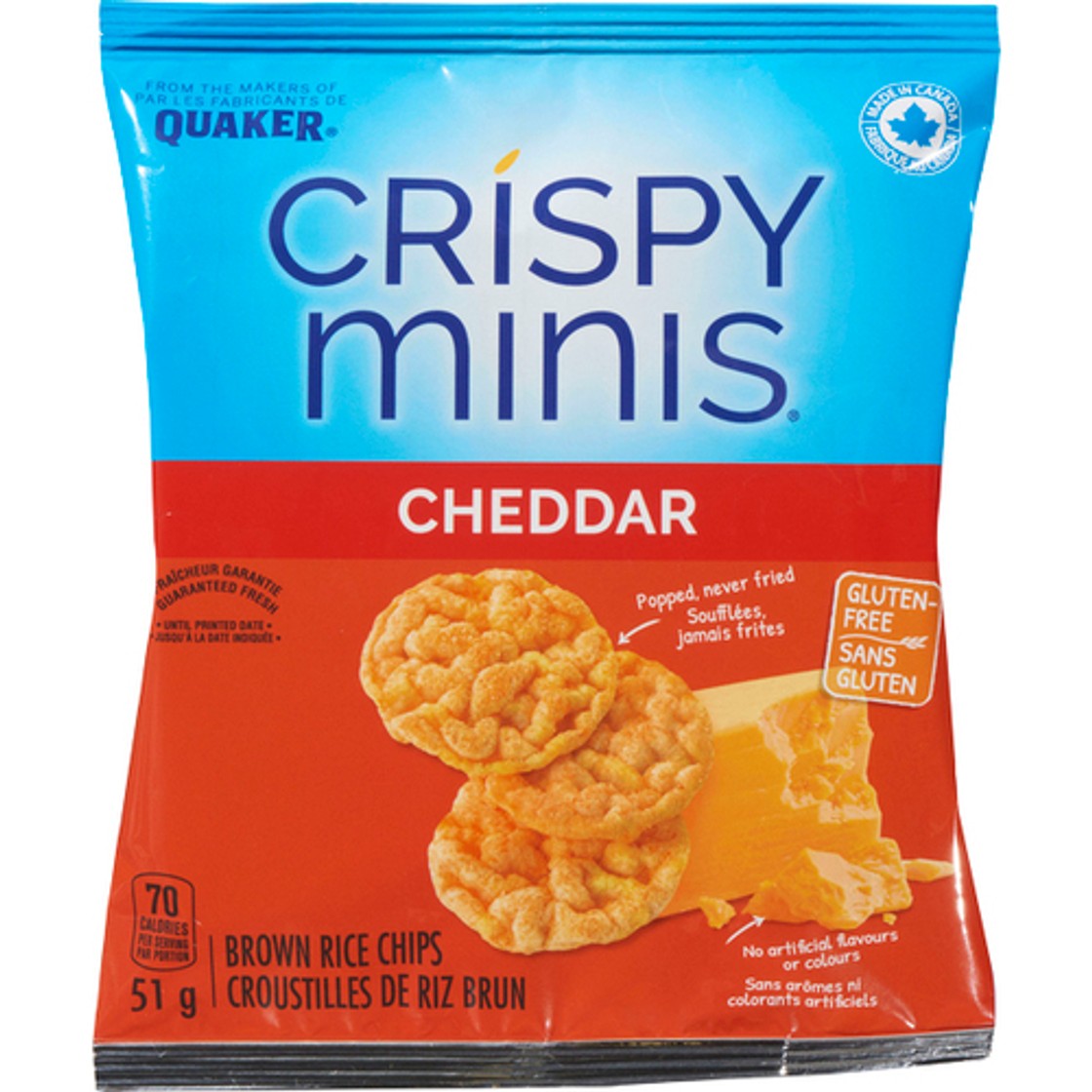 Quaker Rice Chips Cheddar 51 g - Voilà Online Groceries & Offers