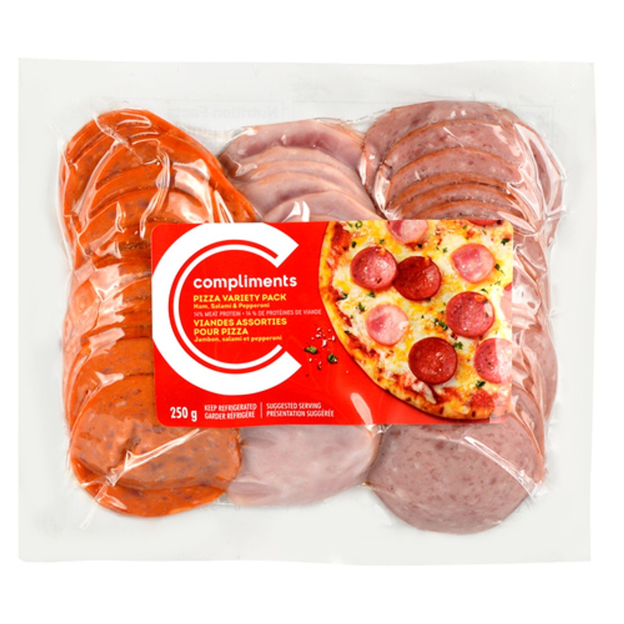 Compliments Variety Pack Pizza Meats 250 g - Voilà Online Groceries ...