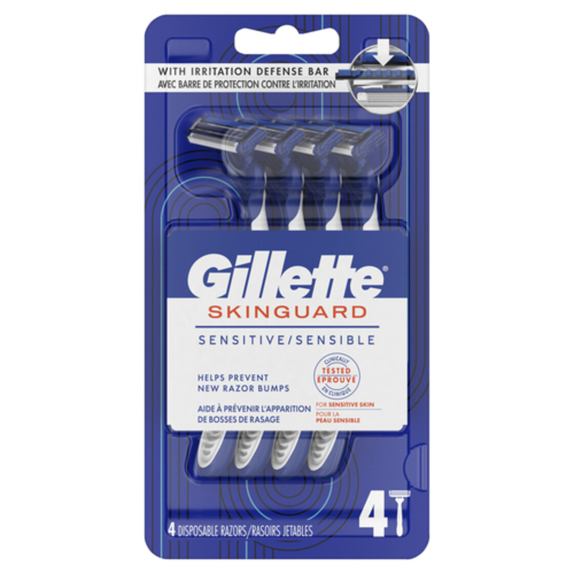 Gillette Skinguard Male Disposable Razor 4 Pack - Voilà Online ...