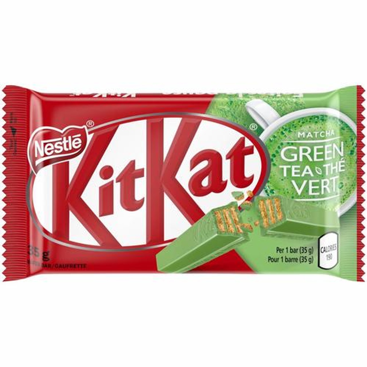 Kit Kat Chocolate Bars Green Tea 4 x 35 g - Voilà Online Groceries & Offers