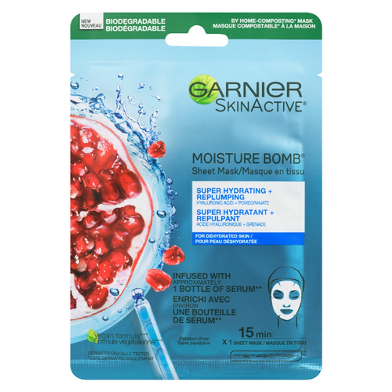 Garnier Skin Active Pomegranate Hydra Bomb Mask 32 g - Voilà Online ...
