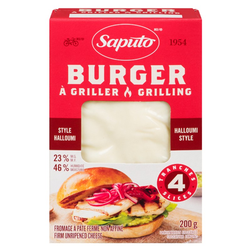 Saputo Halloumi Grilling Burger Slices 200 g - Voilà Online Groceries ...