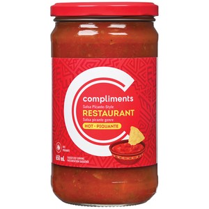 Compliments Restaurant Style Salsa Hot 650 ml - Voilà Online Groceries ...