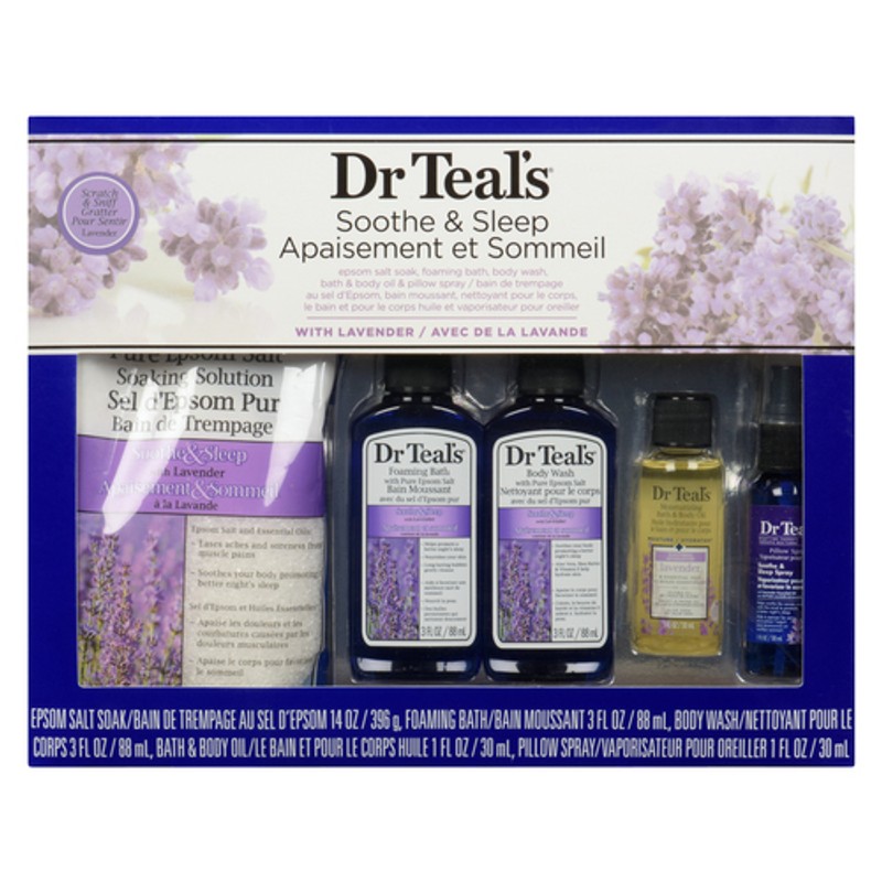 Dr Teal's Soothe & Sleep Gift Set Lavender 5 Pieces 1 Pack - Voilà ...