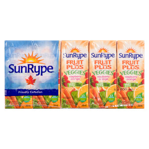 SunRype 100% Juice Raspberry Orange 5 x 200 ml - Voilà Online Groceries ...