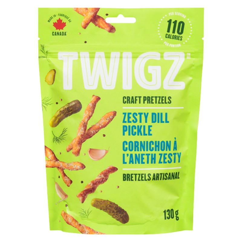 Twigz Zesty Dill Pickle Pretzels 130 g - Voilà Online Groceries & Offers