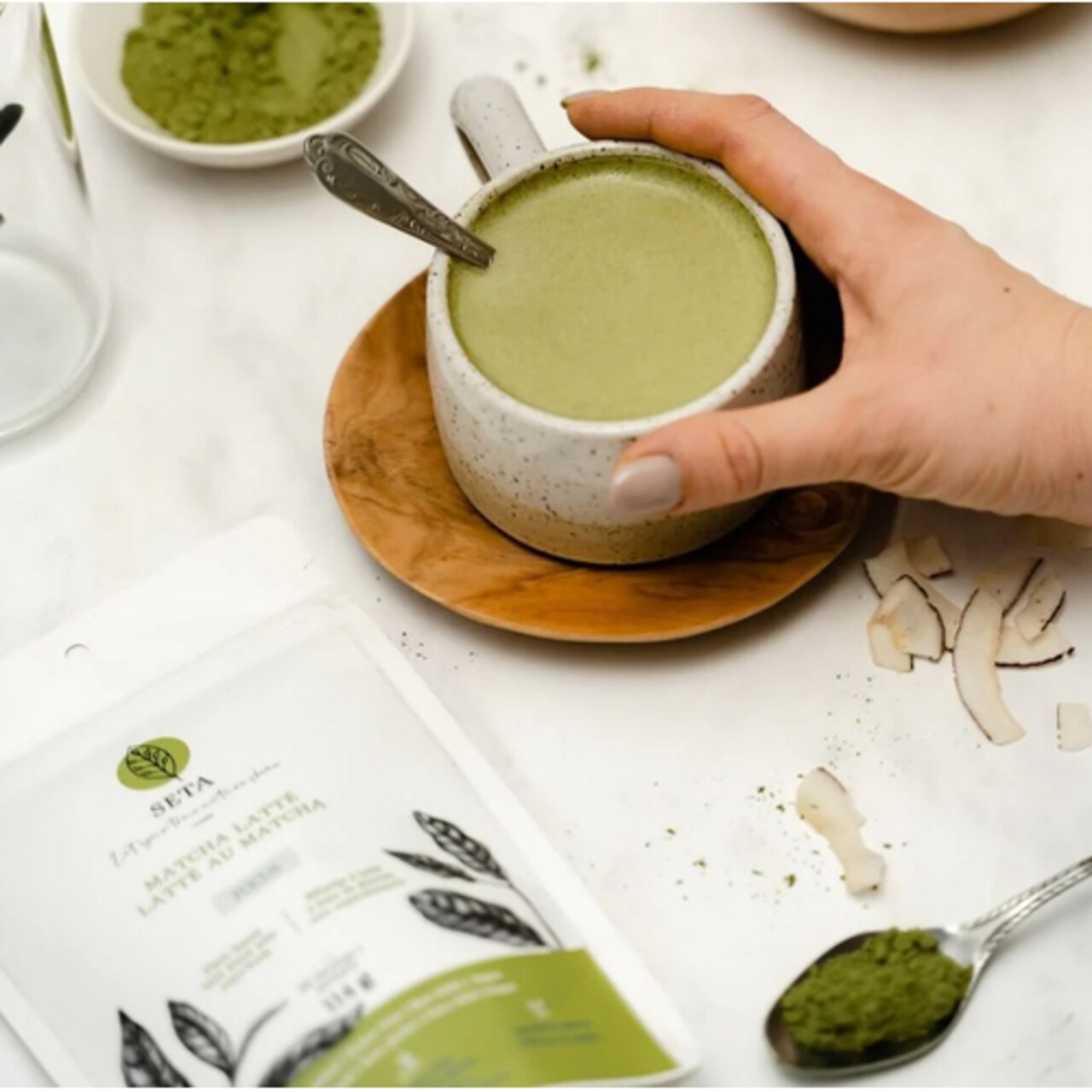 Seta Plant Based Latte Blend With Superfoods Matcha Latte 110 g - Voilà ...