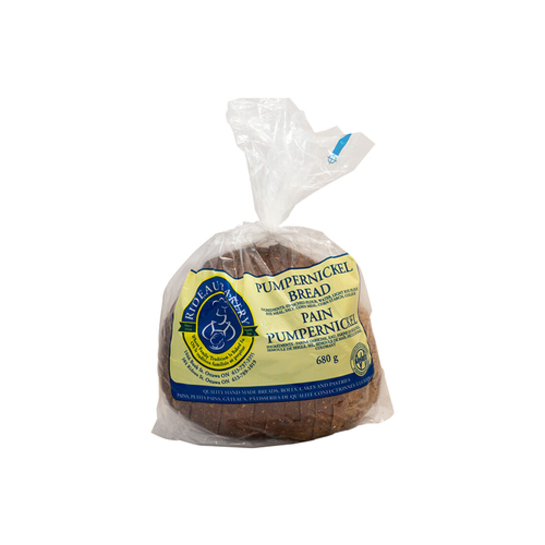 Rideau Bakery Unsliced Bread Pumpernickel Rye 680 g - Voilà Online ...