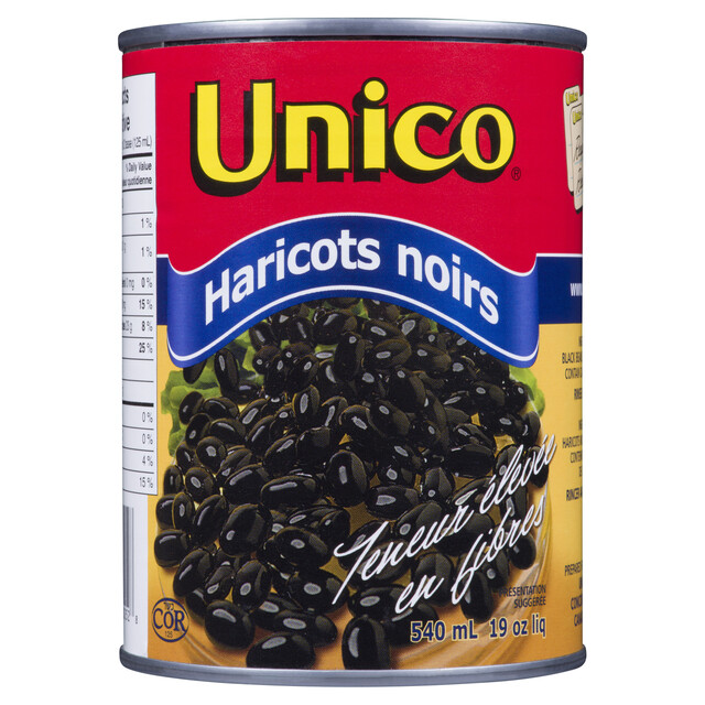 Unico Black Beans 540 ml - Voilà Online Groceries & Offers