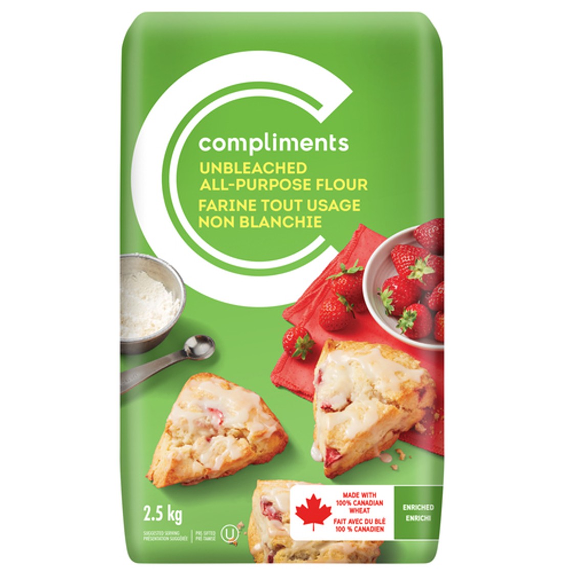 Compliments All-Purpose Flour Unbleached 2.5 kg - Voilà Online ...