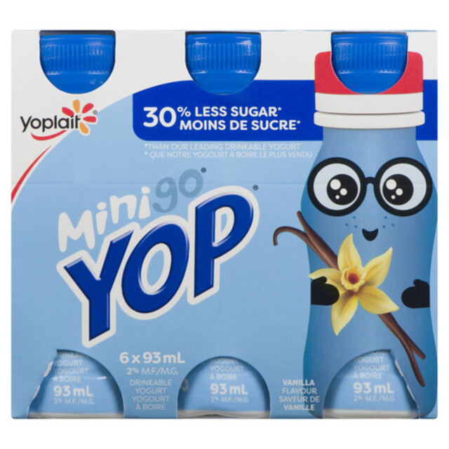 Yoplait Minigo 2% Drinkable Yogurt Vanilla Flavour 6 X 93 ml - Voilà ...