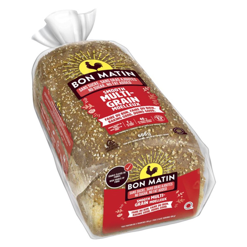Bon Matin Smooth Multigrain Bread No Fat No Sugar 600 g - Voilà Online ...