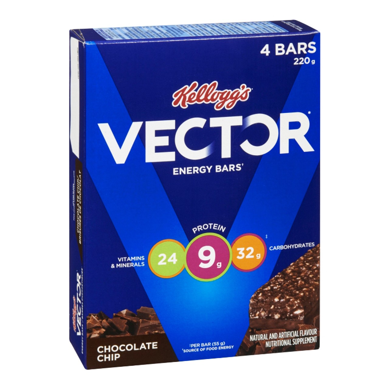 Kellogg's Vector Energy Bars Chocolate Chip 220 g - Voilà Online ...