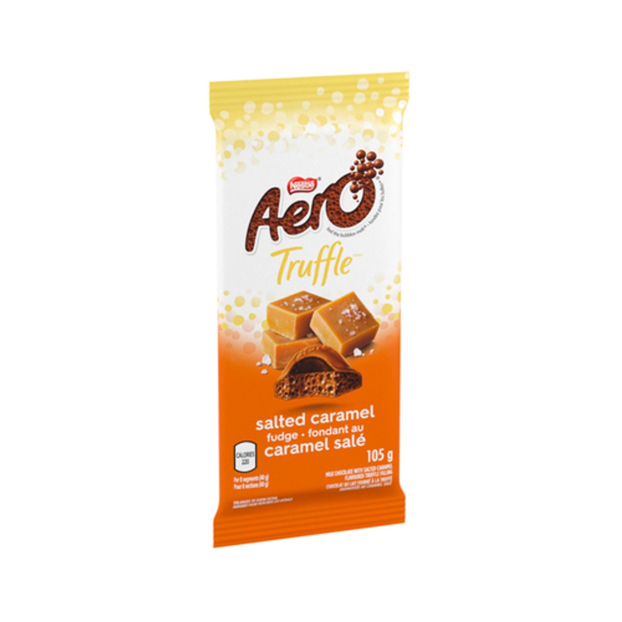 Nestlé Aero Chocolate Bar Truffle Salted Caramel 105 g - Voilà Online Groceries & Offers