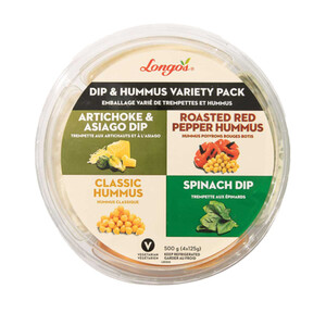 Longo's Dip & Hummus Variety Pack 500 g - Voilà Online Groceries & Offers