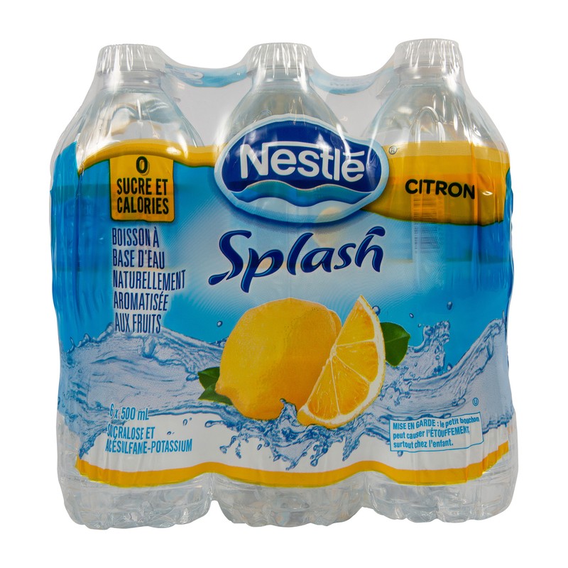 Nestlé Splash Water Lemon 6 x 500 ml (bottles) - Voilà Online Groceries ...