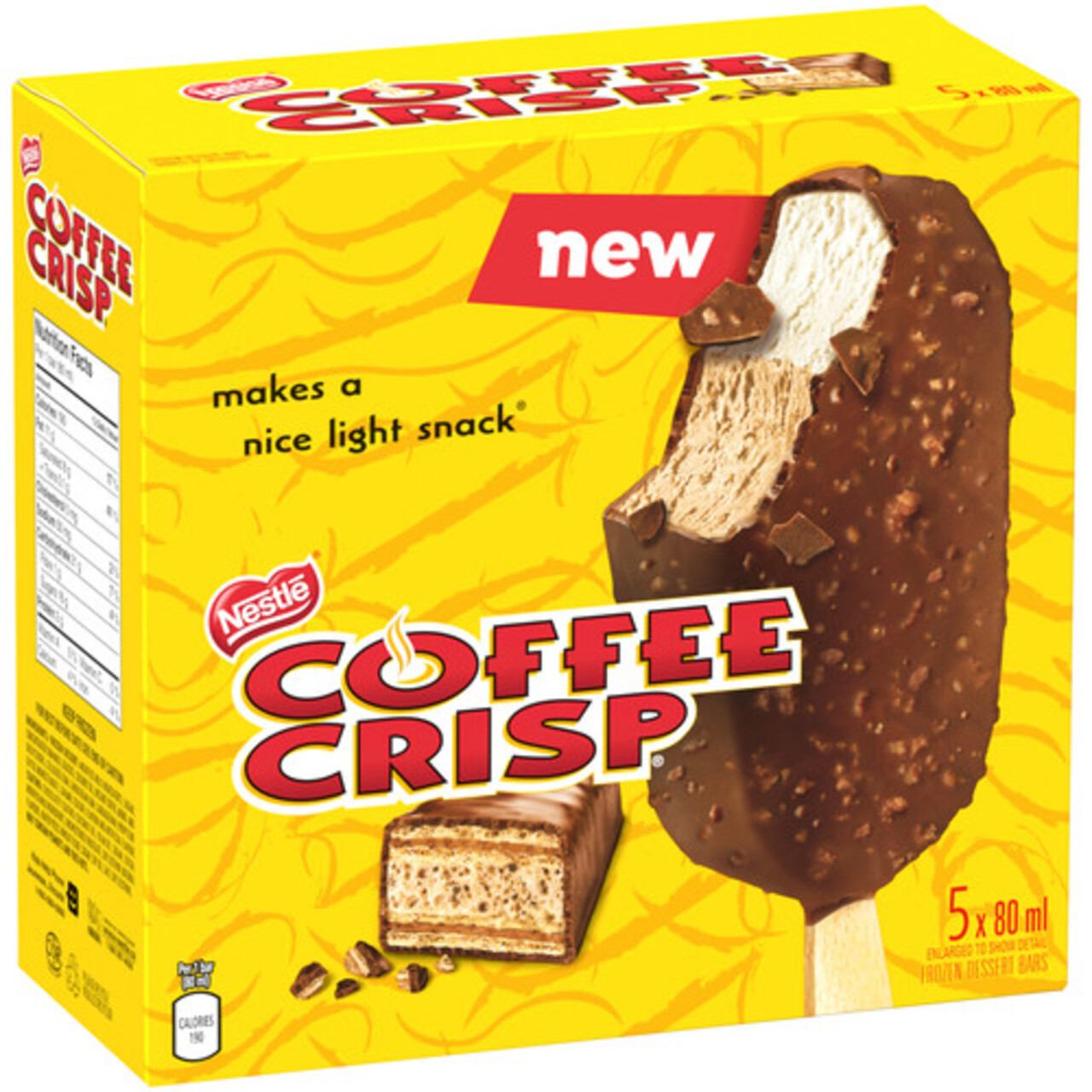 Nestlé Coffee Crisp Frozen Dessert Bars 5 x 80 ml - Voilà Online ...