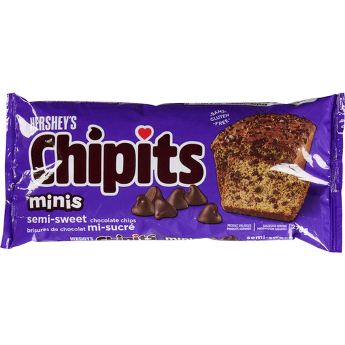 Hershey's Gluten-Free Chipits Baking Pieces Chocolate Mini Chips 270 g ...