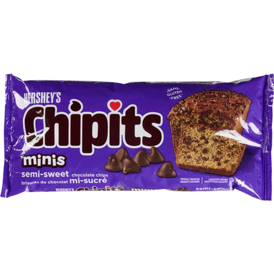 Hershey's Gluten-Free Chipits Baking Pieces Chocolate Mini Chips 270 g ...