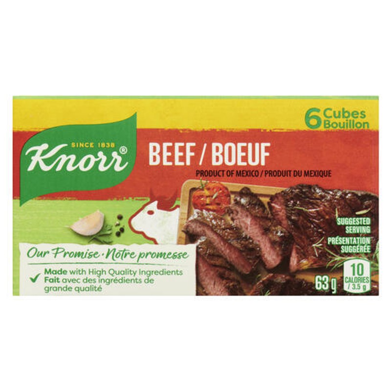 Knorr Bouillon Cubes Beef for rich deep beef flavour 63 g - Voilà ...