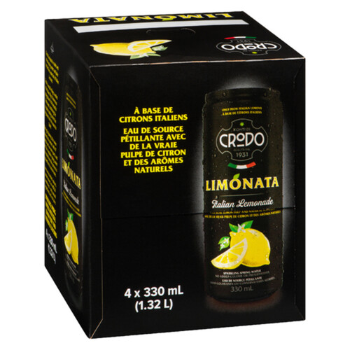 Royal Unibrew Crodo Beverage Limonata 4 x 330 ml (cans) - Voilà Online ...