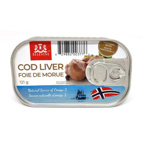 Belevini Canned Fish Cod Liver 121 g - Voilà Online Groceries & Offers