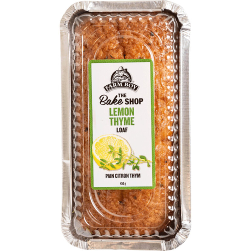 Farm Boy Loaf Cake Lemon Thyme 450 g - Voilà Online Groceries & Offers