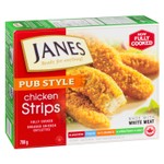Janes Fully Cooked Frozen Chicken Breast Strips Pub Style 700 g - Voilà ...