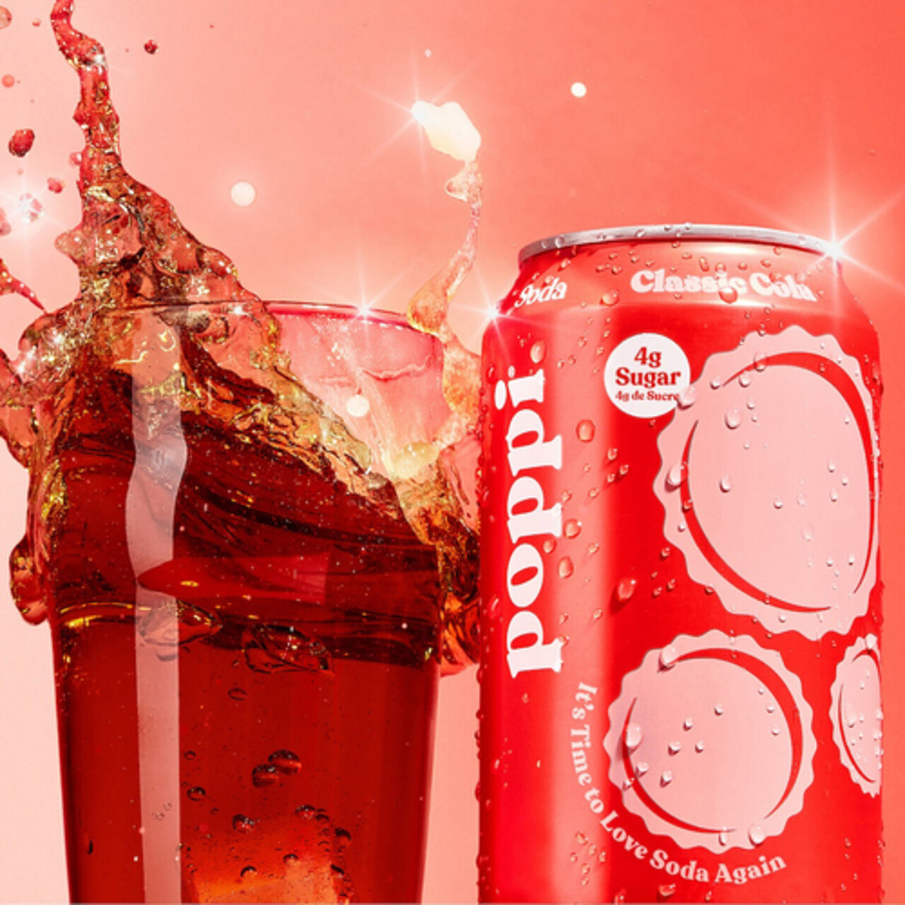 Poppi Classic Cola 4 x 355 ml (cans) - Voilà Online Groceries & Offers