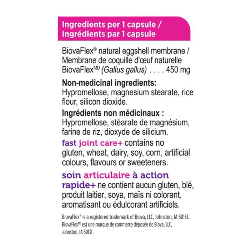 Genuine Health Fast Joint Care+ Vegetarian Capsules 30 Count - Voilà ...