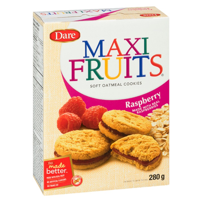 Dare Maxi Fruits Oatmeal Cookies Raspberry 280 g - Voilà Online ...
