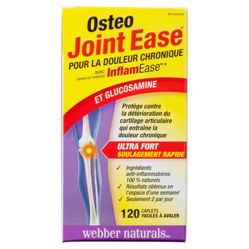 Webber Naturals Osteo Joint Ease Caplets For Chronic Pain 120 EA ...