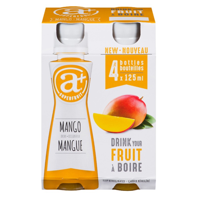 A+ Superfruit Mango Juice 4 x 125 ml - Voilà Online Groceries & Offers