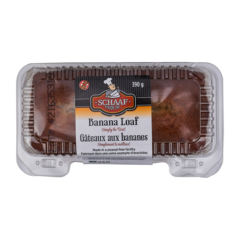 Schaaf Foods Banana Loaf Cake 390 g (frozen) - Voilà Online Groceries ...