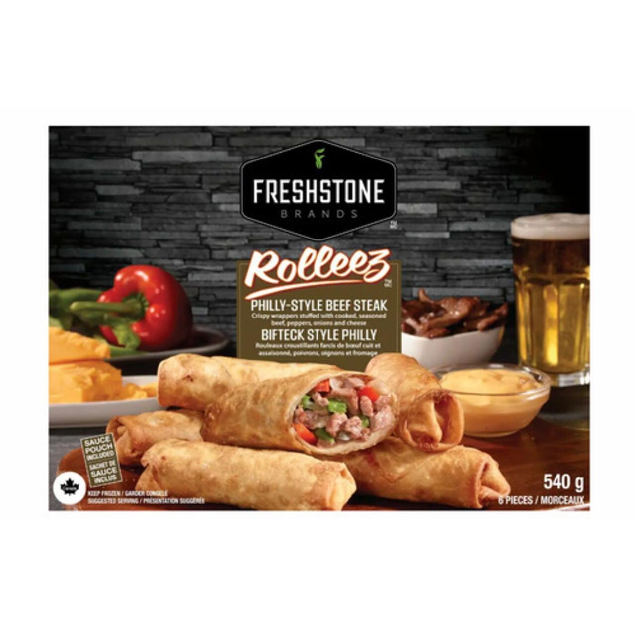 Freshstone Rolleez Frozen Beef Steak Wrap Philly-Style 540 g - Voilà Online Groceries & Offers
