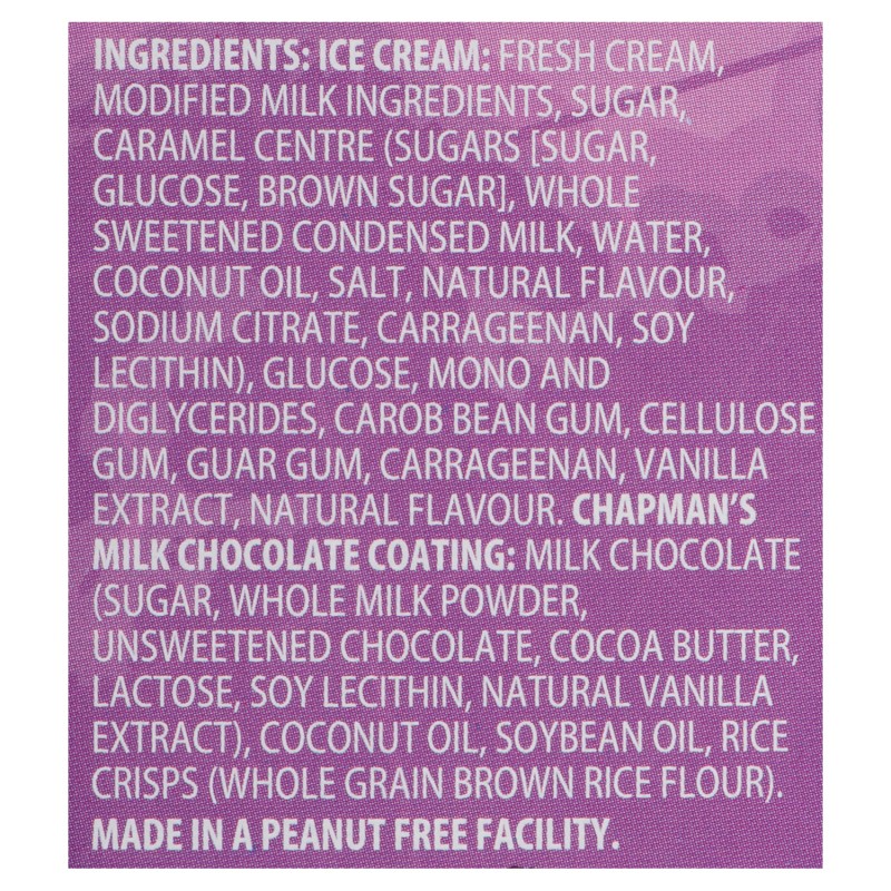 Chapman's Ice Cream Bars Yukon Caribou Chocolate & Caramel Crunch 7 EA ...