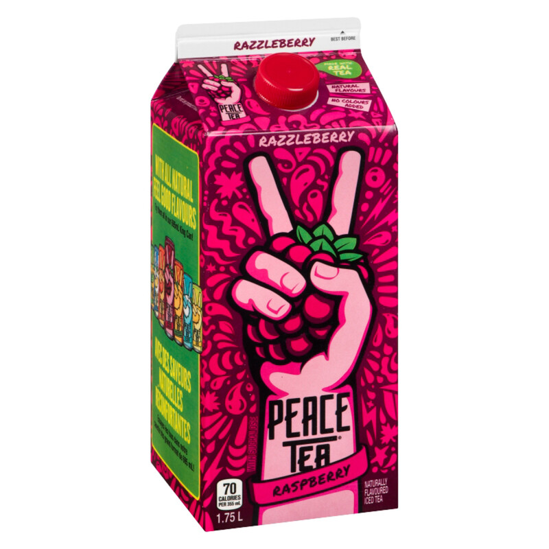 Peace Tea Iced Tea Razzleberry 1.75 L (can) - Voilà Online Groceries ...